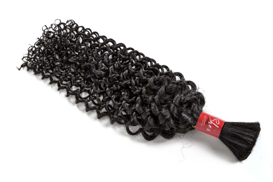 Italian Curly Boho Bulk Braiding Hair | 100% Virgin | She's Happy Hair